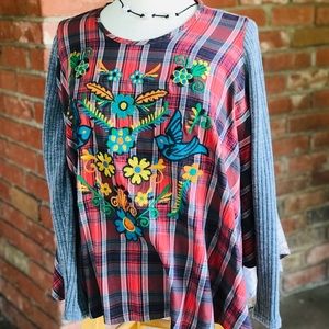 ivy jane | Tops | Ivy Jane Embroidery Birds | Poshmark
